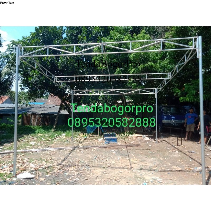 Jual rangka tenda hajatan tenda wilayah UK 4×4 plus atap | Shopee Indonesia