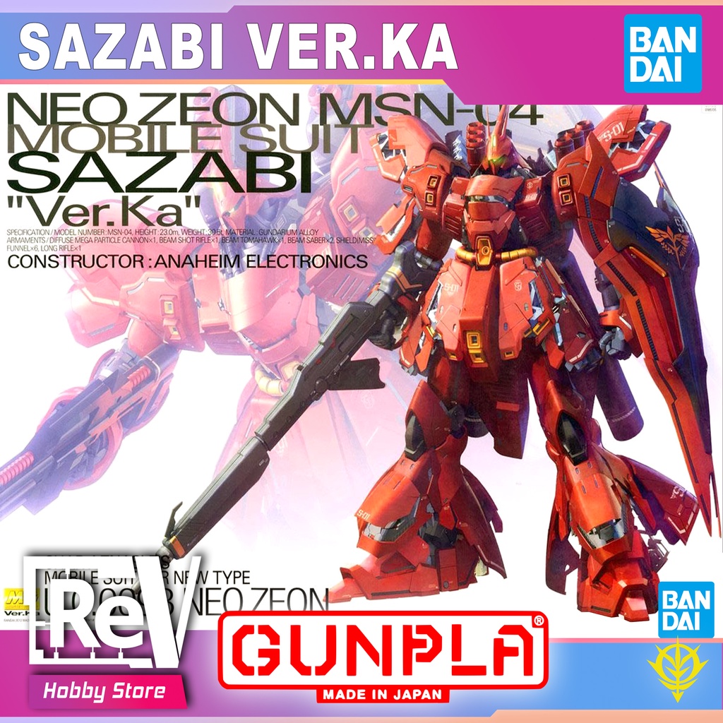Jual MG SAZABI VER KA NEO ZEON MSN-04 GUNDAM MASTER GRADE 1/100 ...