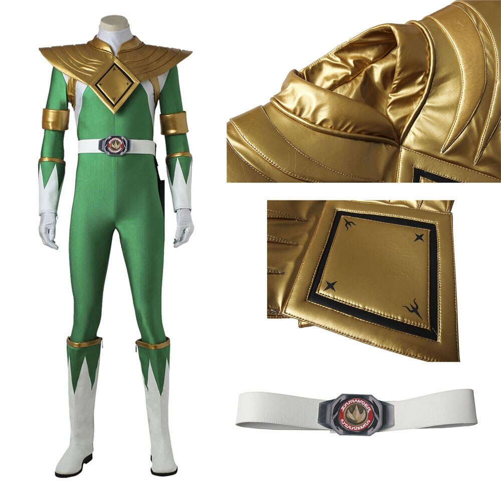 Jual PREORDER Superhero Tommy Oliver Cosplay Adult Men Halloween Outfit ...