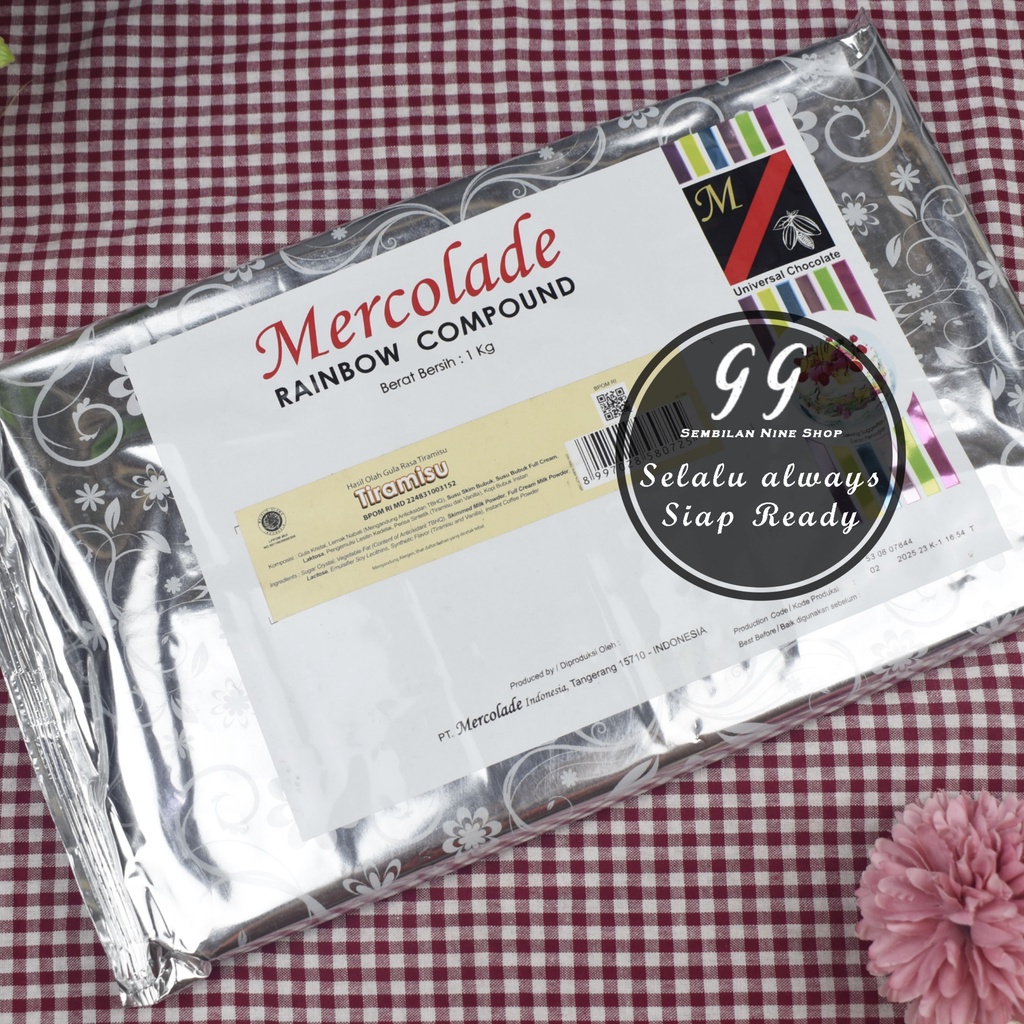 Jual MERCOLADE TIRAMISU Compound 1 KG Rainbow Chocolate Cokelat Coklat ...