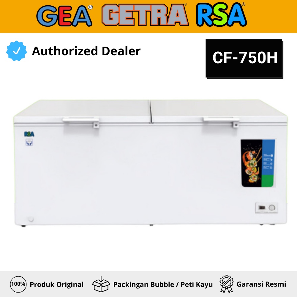 Jual Chest Freezer Box Rsa Cf-750h Freezer 2 Pintu 688 Liter Garansi ...