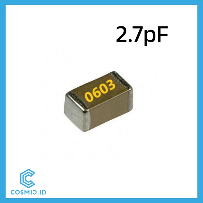 Jual Capacitor 2.7pF 2.7 pF 0603 Kapasitor picoFarad SMD | Shopee Indonesia