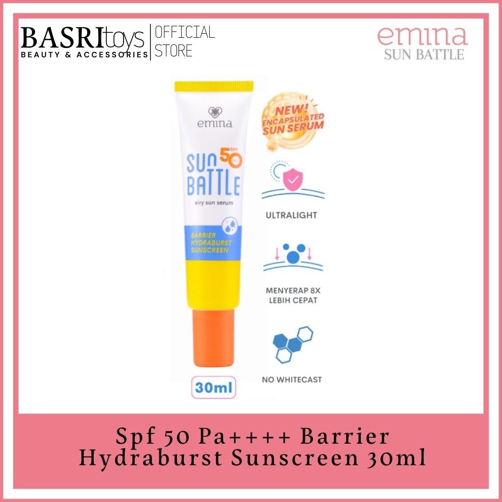 Jual EMINA Sun Battle Spf 50 Pa++++ Barrier Hydraburst Sunscreen 30ml | Shopee Indonesia