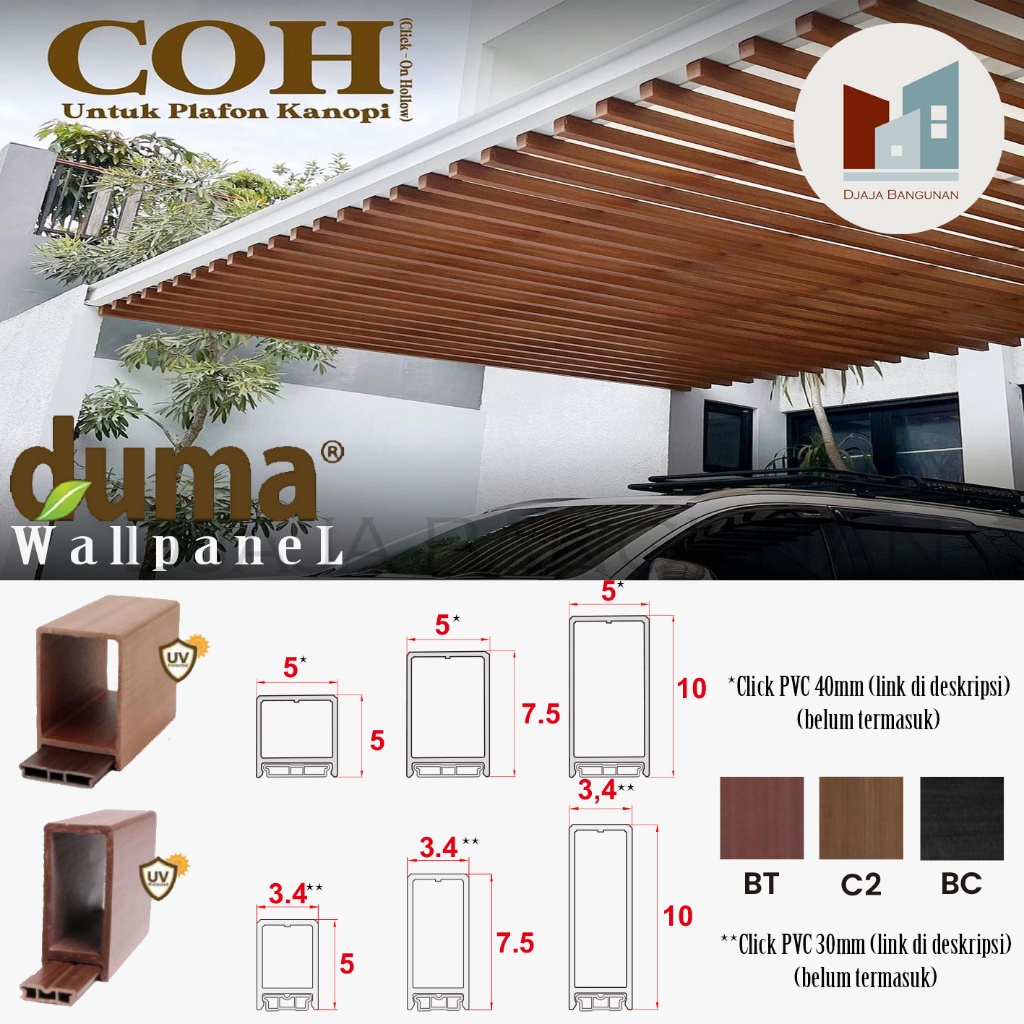 Jual SR45TF PARA - PARA CLICK ON HOLLOW DUMA WOOD PLASTIC COMPOSITE ...