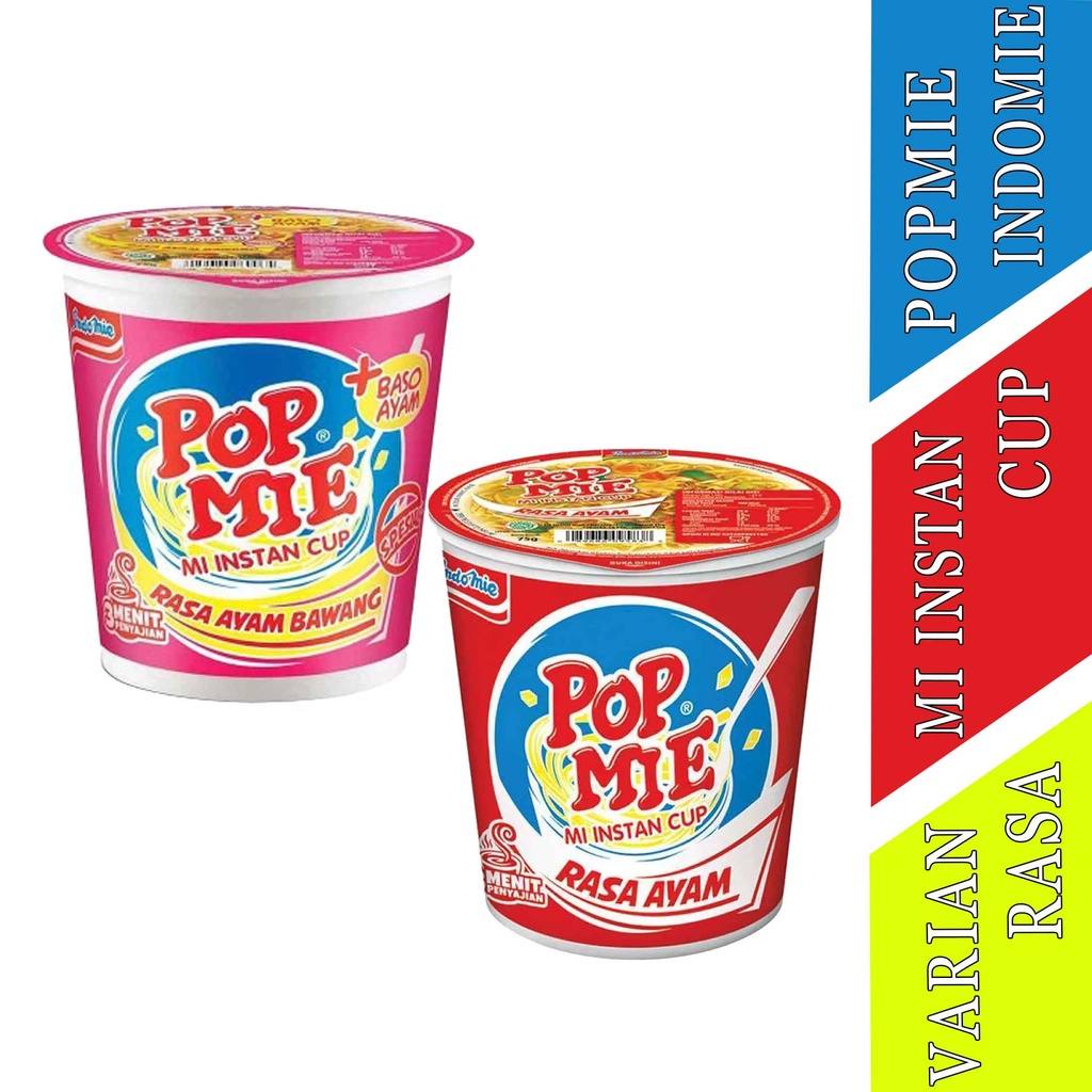 Jual POP MIE RASA AYAM BAWANG/RASA AYAM 75g | Shopee Indonesia