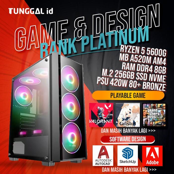 Jual PC Rakitan RYZEN 5 5600G A520M 8GB RAM 256GB NVMe GAMING & DESIGN ...