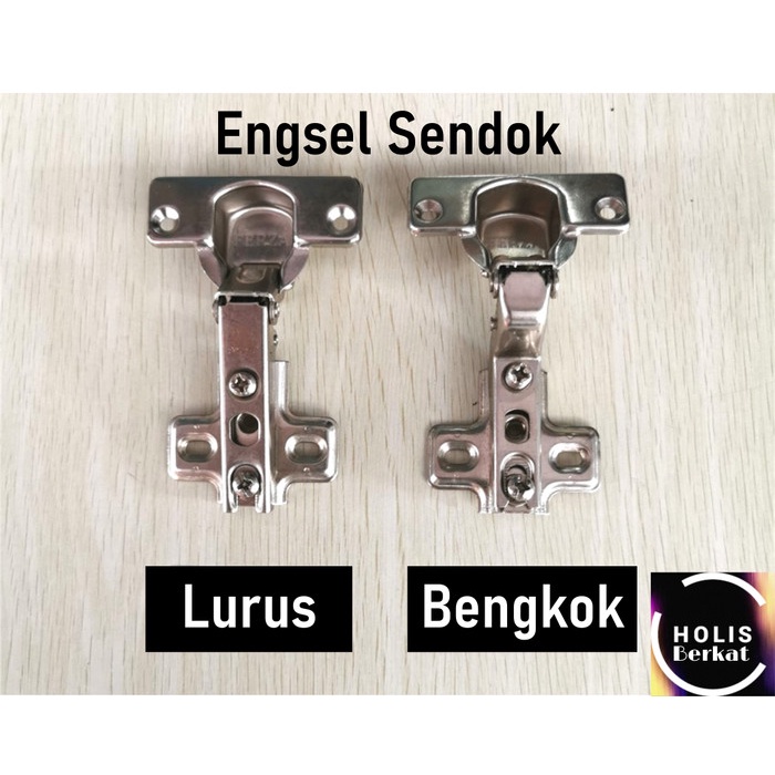 Jual Engsel Sendok Ferza Lurus Bengkok / Engsel Pintu Lemari Per Pasang ...