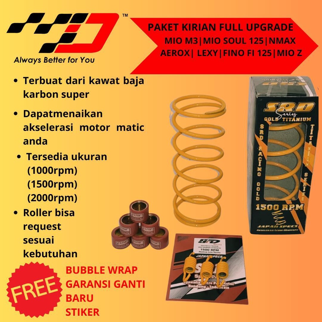 Jual PAKET UPGRADE KIRIAN RACING CVT NMAX 155 PAKET KIRIAN LEXI PER CVT ...