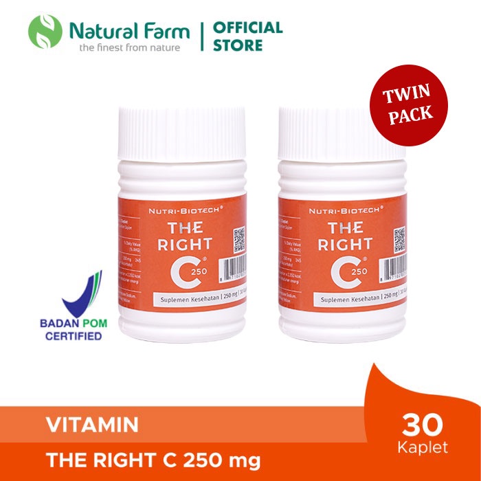 Jual The Right C 250mg - 30 Caplets [Twin Pack] | Shopee Indonesia