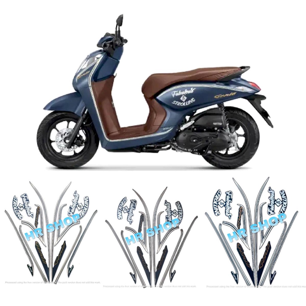 Jual STIKER STRIPING MOTOR GENIO FABULOUS 110 2022 SEPASANG STANDAR ...