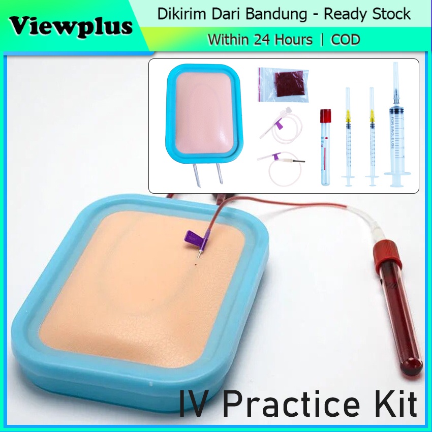 Jual Blood Transfusion Practice Set Model Kulit Silikon Pad Sutura ...