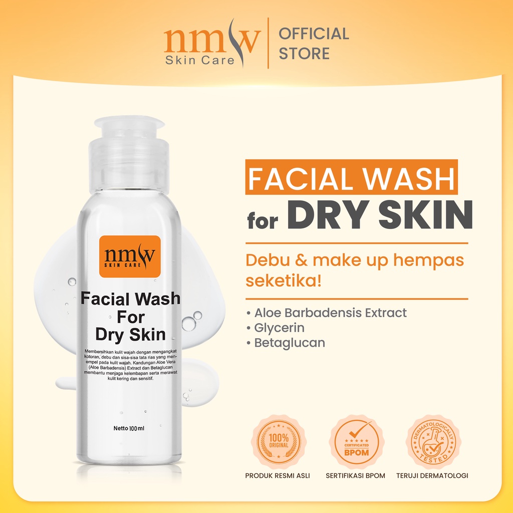 Jual Pembersih wajah NMW Facial Wash For Dry Skin | Shopee Indonesia