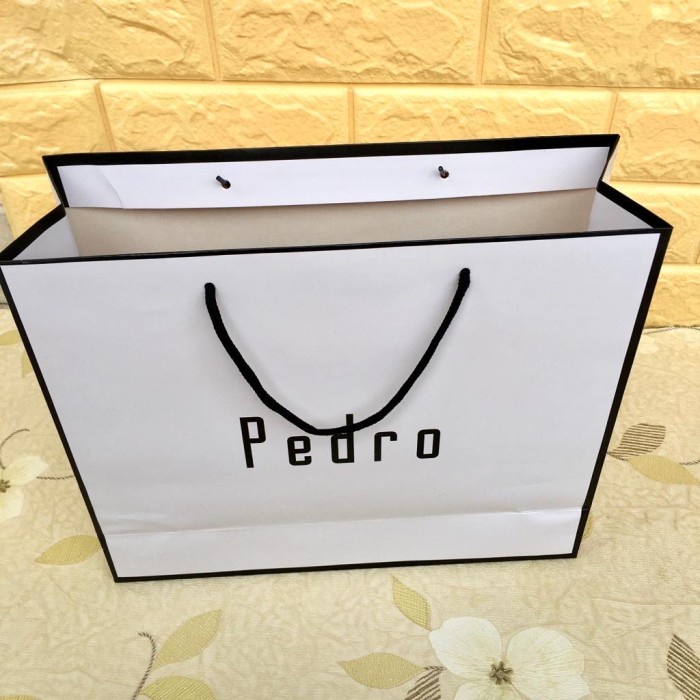 Jual Paperbag Pdr Paper Bag Pdr Paperbag Shoes Bag - White | Shopee ...
