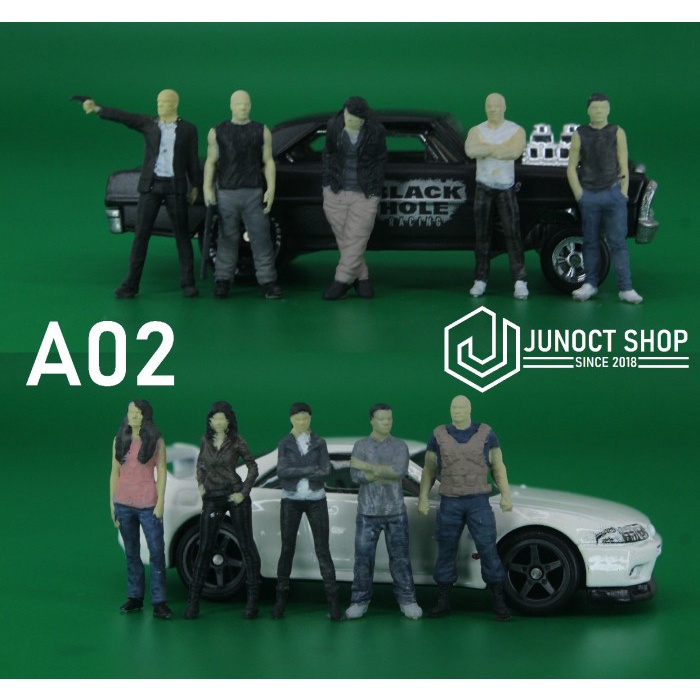 Jual Miniature1:64 Polos Maket Figure Model A02 Fast and the Furious ...