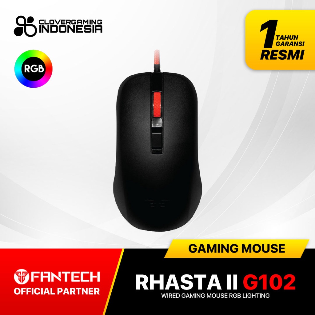 Jual Fantech G102 Rhasta II Gaming Mouse RGB Braided Cable Ergonomic G-102 | Shopee Indonesia