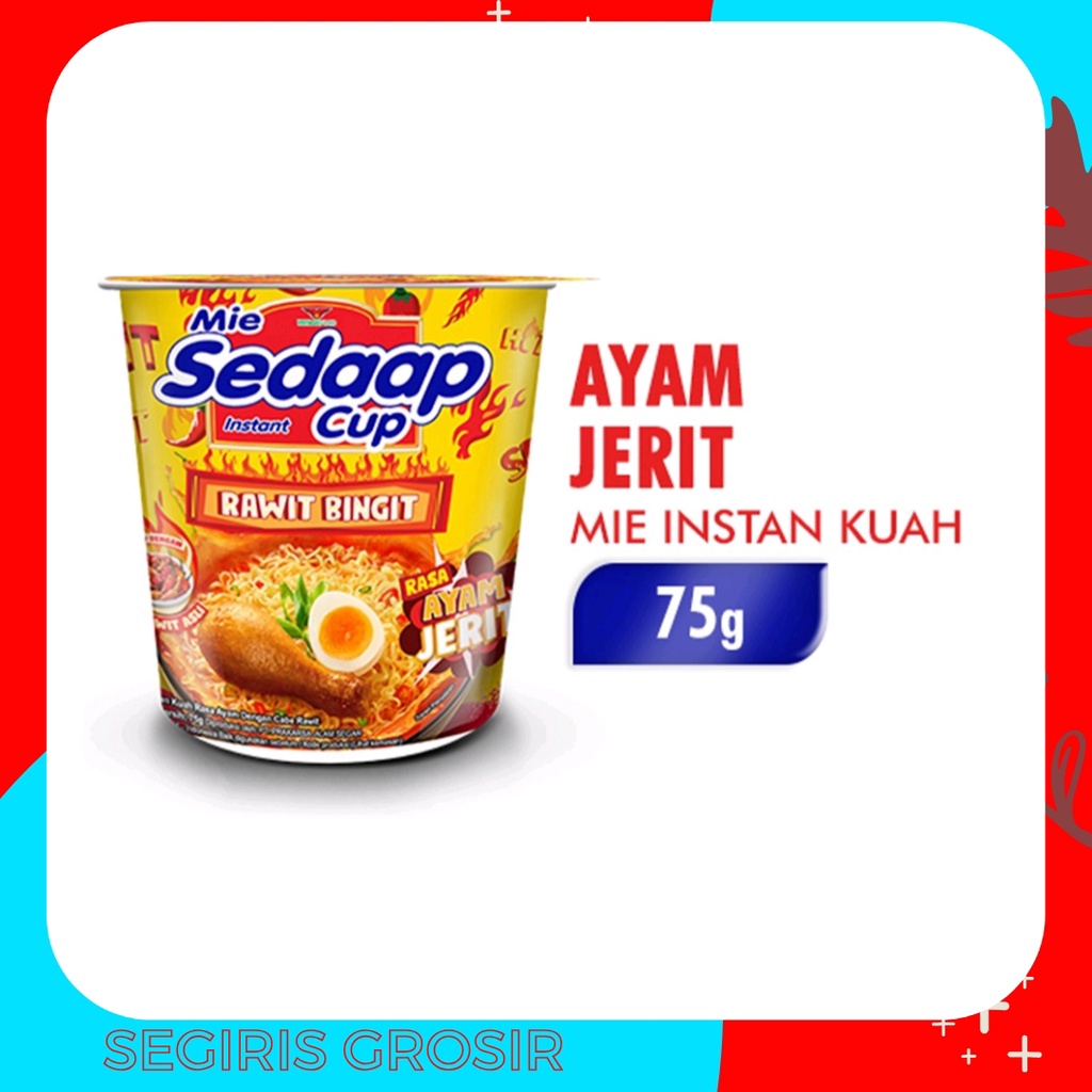 Jual Sedaap Mie instant RAWIT BINGIT Ayam Jerit Pedas Cup 75gr | Shopee ...