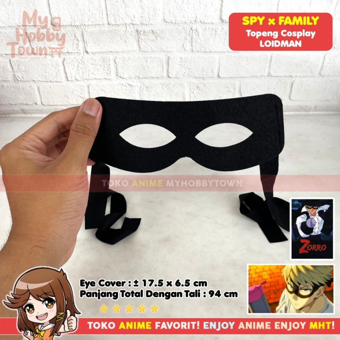 Jual Topeng Anime Cosplay Spy x Family Loidman Zorro Halloween Bandit ...