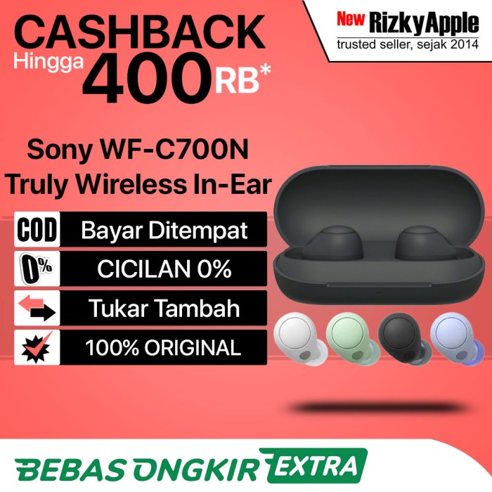 Jual SONY WF-C700N Truly Wireless Headphones / WFC700N / WF C700N ...