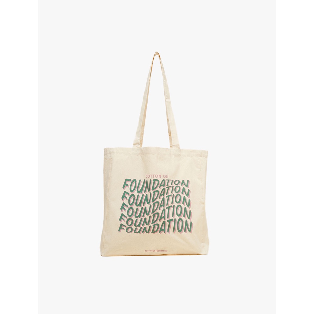 Jual Cotton On - Tas Wanita - Foundation Adults Recycled Tote Bag | Shopee Indonesia