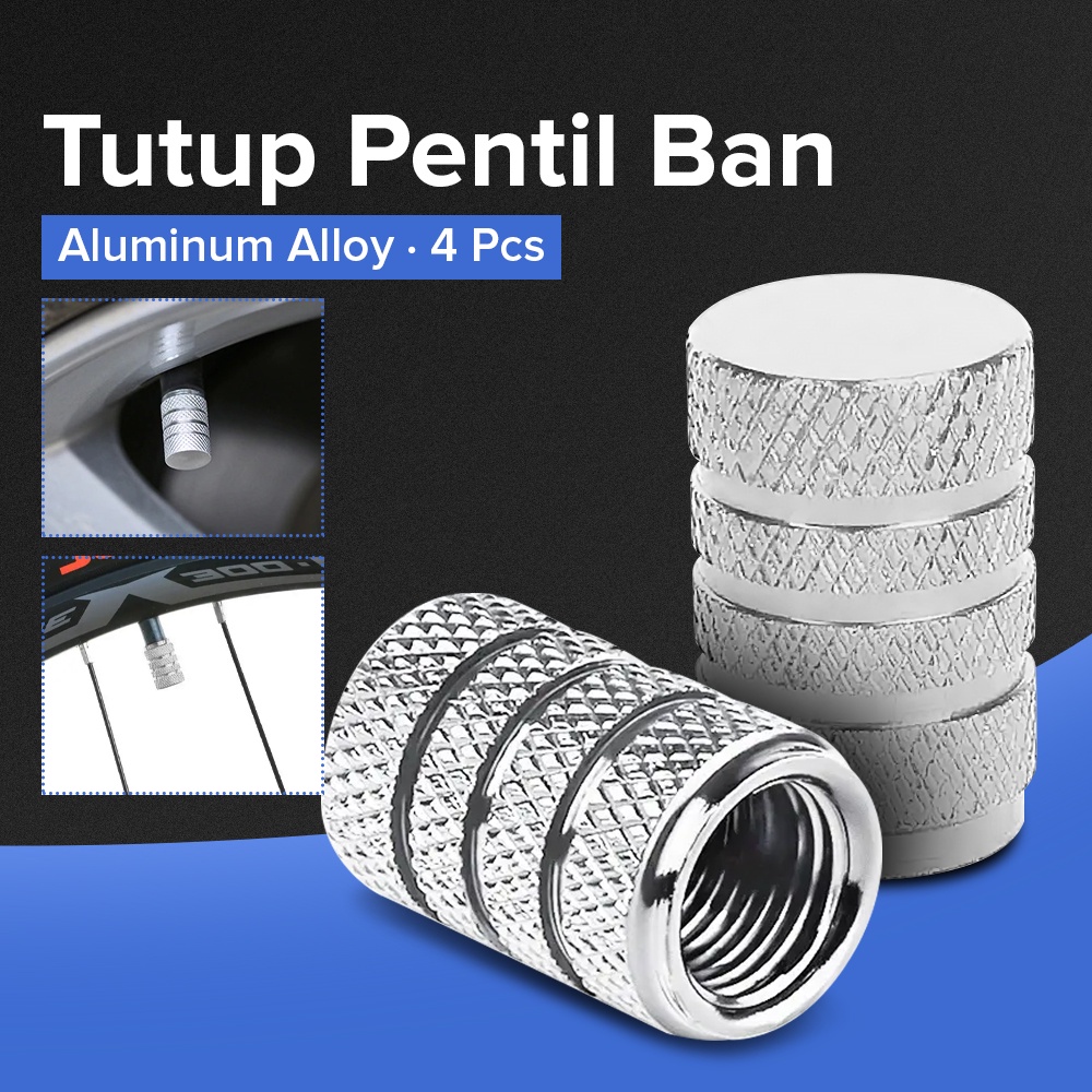 Jual Tutup Pentil Ban 4 PCS Motor Mobil Sepeda Tire Valve Cap ...