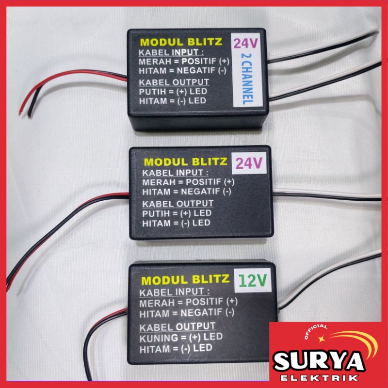 Jual Modul BLITZ Pesawat 12V / 24V 2 Channel Dekorasi Motor / Mobil ...