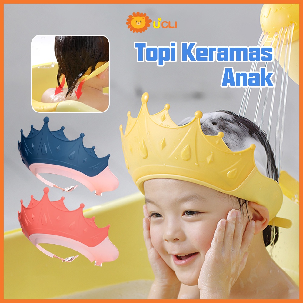 Jual UCLI Topi Keramas Anak Bayi/ Baby Shower Cap/Topi Mandi Keramas ...