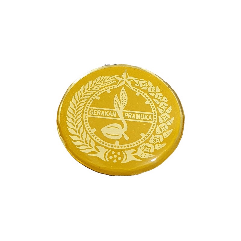 Jual Pin Pramuka Putri Resin Penegak | Kuning | Shopee Indonesia