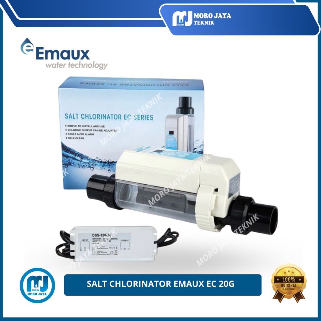 Jual Salt Chlorinator Emaux EC 20G Mesin Garam Klorinator Kolam Renang | Shopee Indonesia