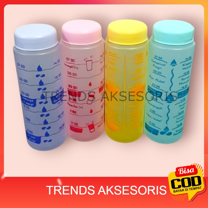 Jual [TRENDS COD]. Botol Air Minum Motivasi, dengan gambar dan tulisan ...