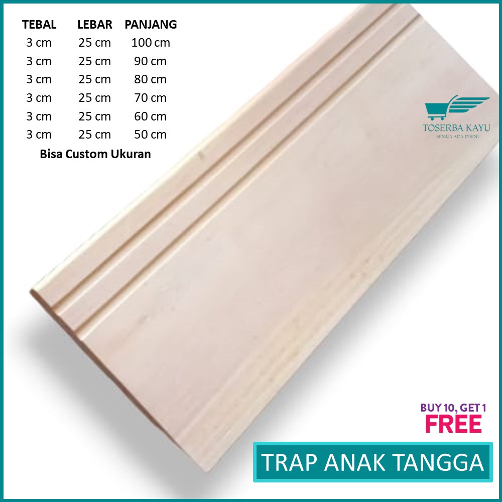 Jual Papan Kayu Anak Tangga Mahoni Ukuran Tebal 3cm Lebar 25cm Bisa ...