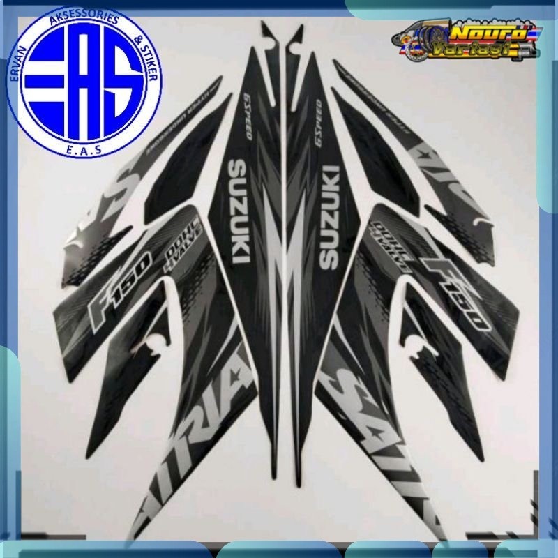 Jual Stiker striping stiker motor suzuki satria fu f 150 2013 hitam ...