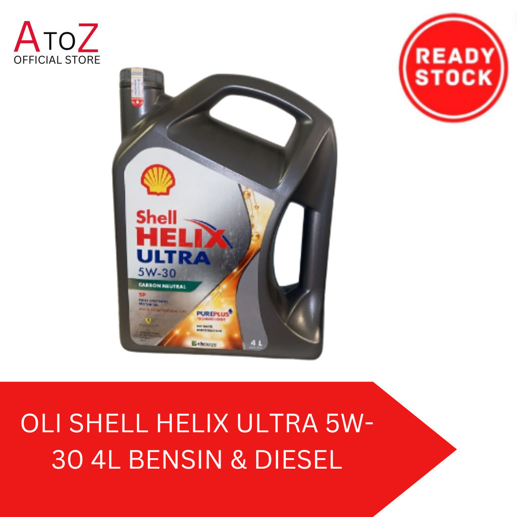 Jual OLI SHELL HELIX ULTRA 5W-30 4L BENSIN & DIESEL | Shopee Indonesia
