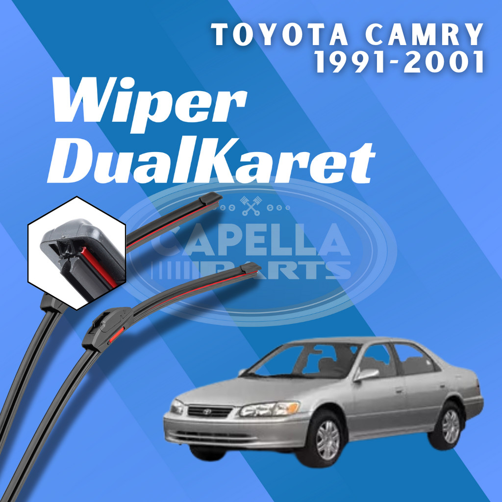 Jual Wiper Dual Blade Mobil Toyota Camry 1991 - 2001 Model Karet Ganda ...