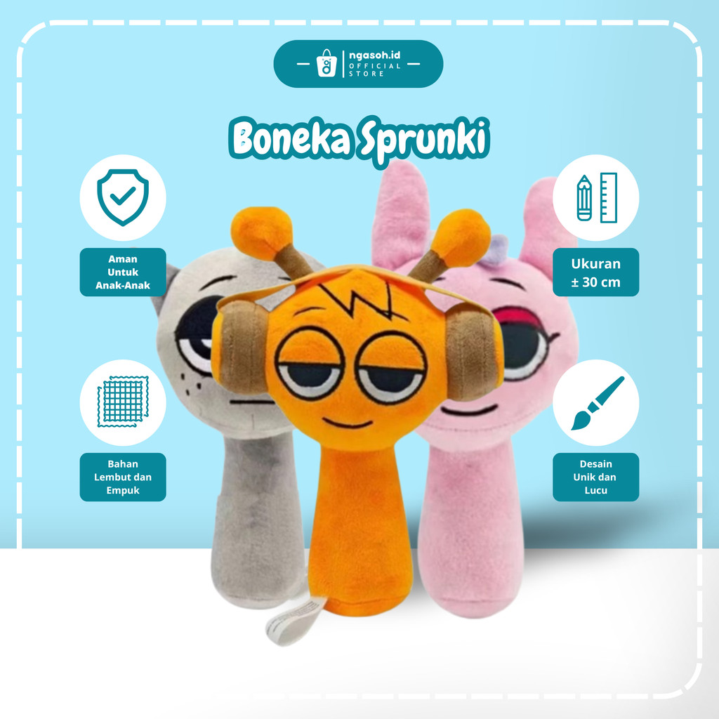Jual Boneka Sprunki Incredibox Karakter Oren Pinki Wenda Lembut Nyaman ...