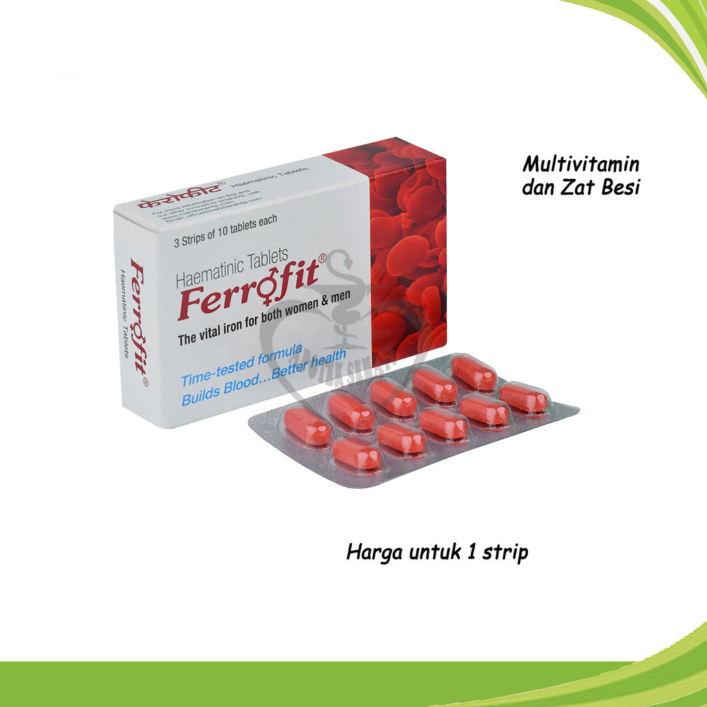 Jual Ferrovit Isi 10 kapsul Multivitamin dan Multimineral | Shopee ...