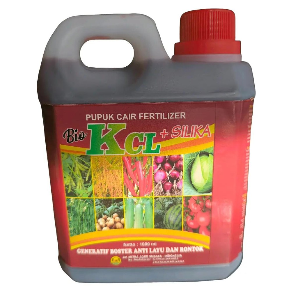 Jual Pupuk Kcl Cair Bio KCL 1 liter buah plus silika pembesar buah penambah bobot botol KOTAK ...