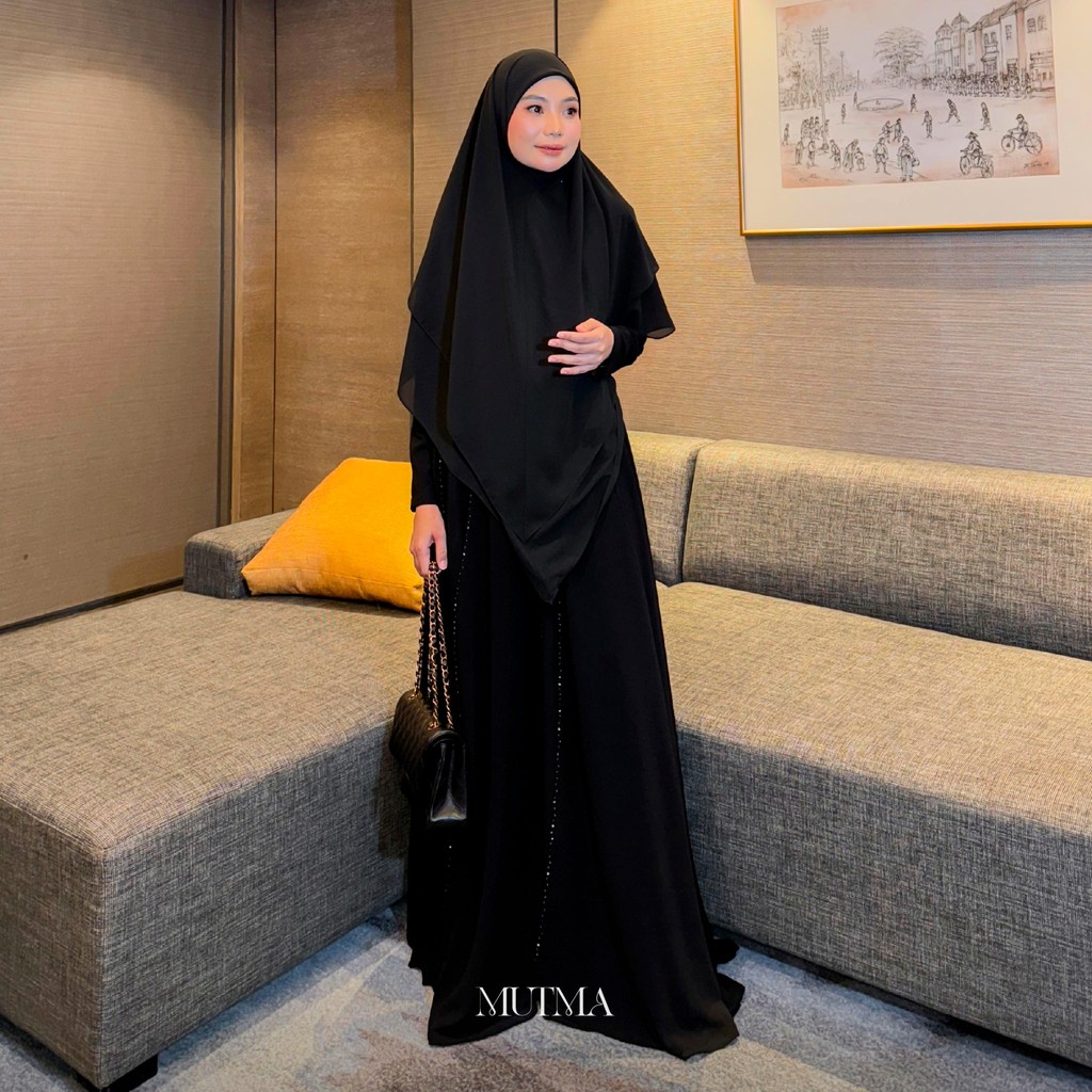 Jual Mutma - RIMA DRESS- Dress Muslim- Abaya Payet - Haji & Umroh- Ceruty Premium - Pakaian ...