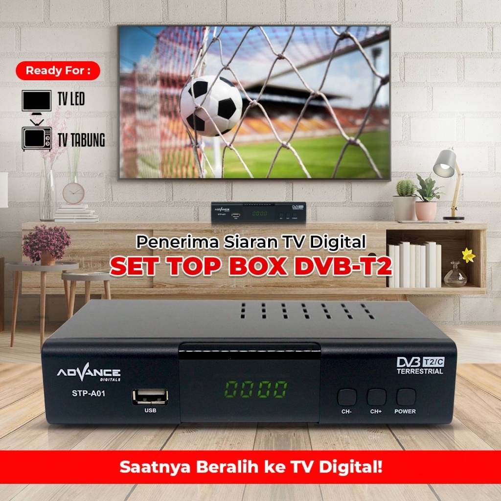 Jual 【ready stock】STB Digital Advance STP-A01 DVB Full HD / Alat Penerima Siaran TV Digital ...