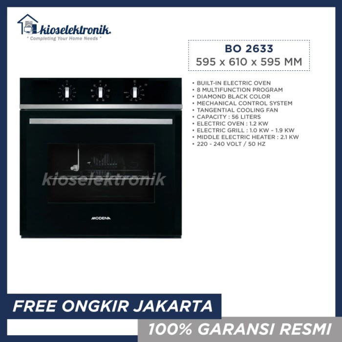 Jual Modena Built In Oven BO 2633 - Oven Tanam Listrik BO2633 | Shopee ...