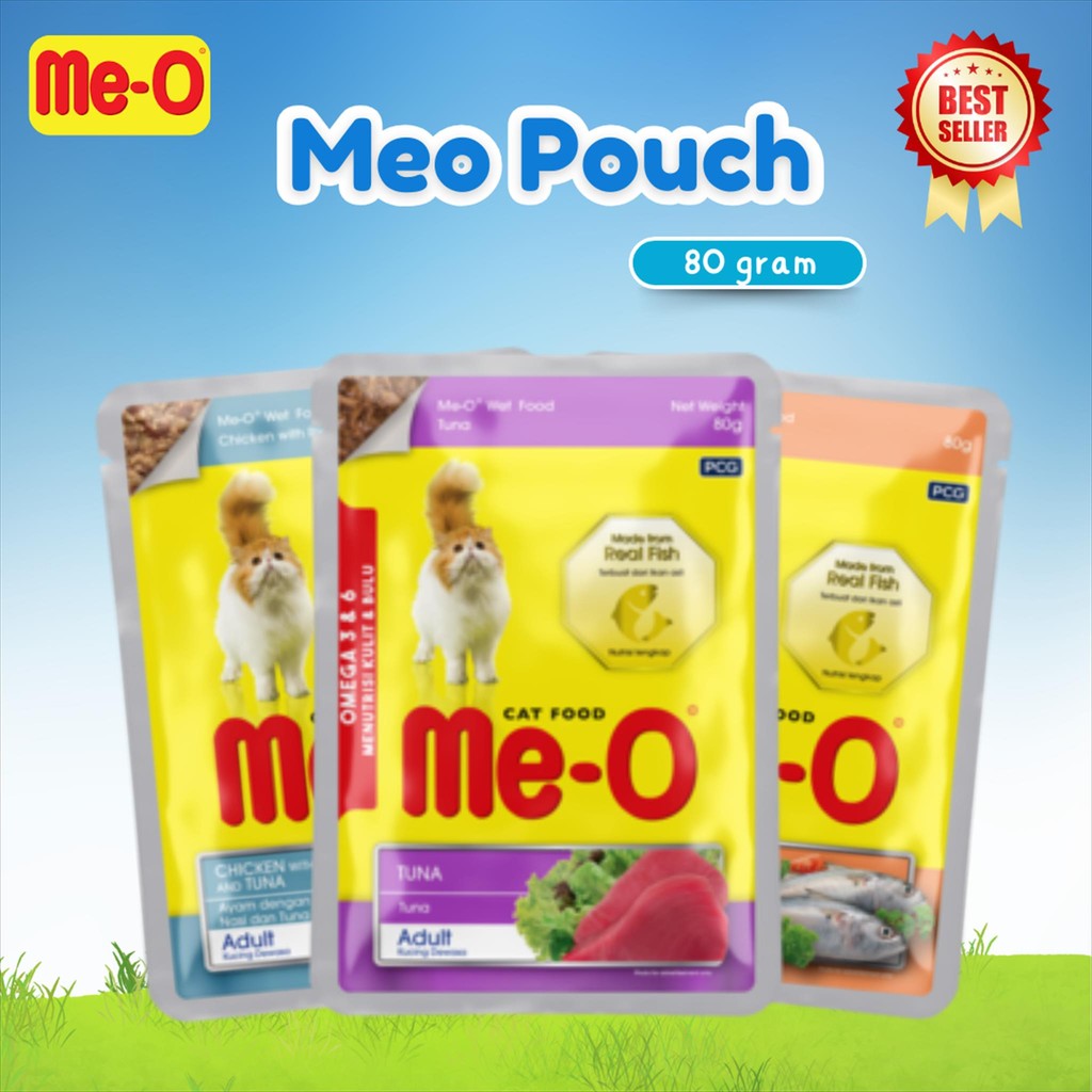 Jual MEO POUCH ALL VARIAN 85G // MAKANAN BASAH KUCING | Shopee Indonesia