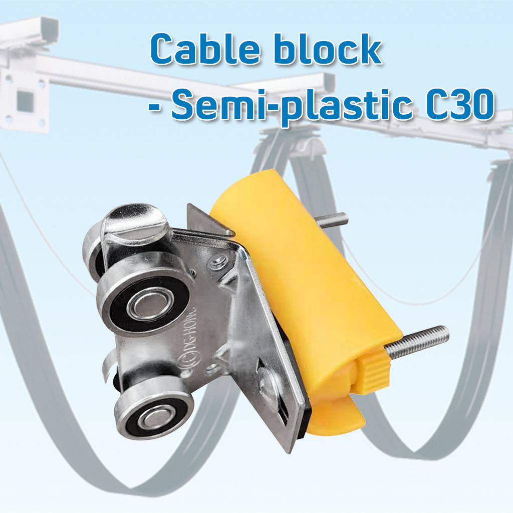 Jual Cable Trolley Hanger C Track Katrol Semi-Plastik C30 Untuk Hoist ...
