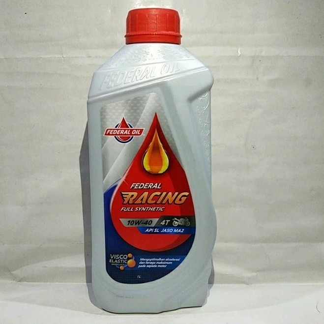Jual Oli Mesin Federal Racing 10w-40 1Liter Full Synthetic | Shopee ...