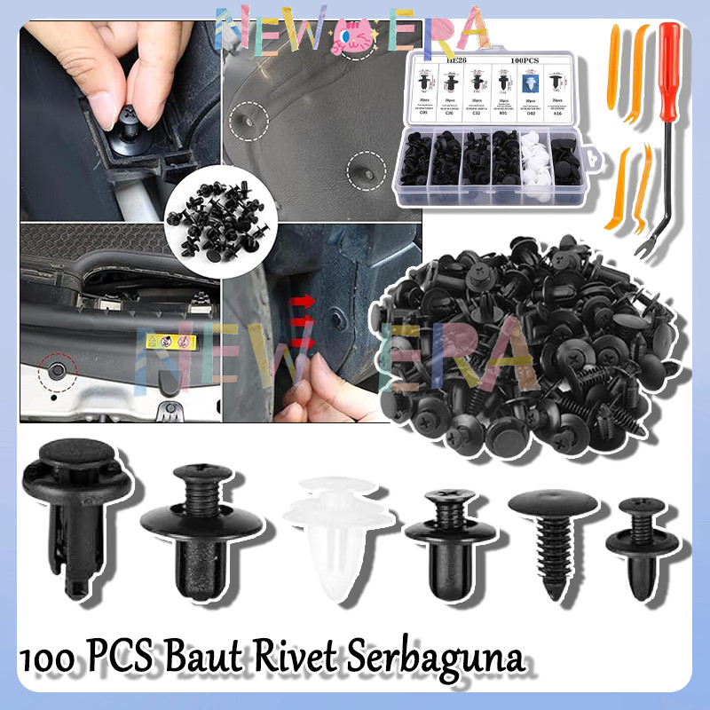 Jual Baut Rivet / Universal Klip Bumper Baut / Baut Rivet Mobil ...