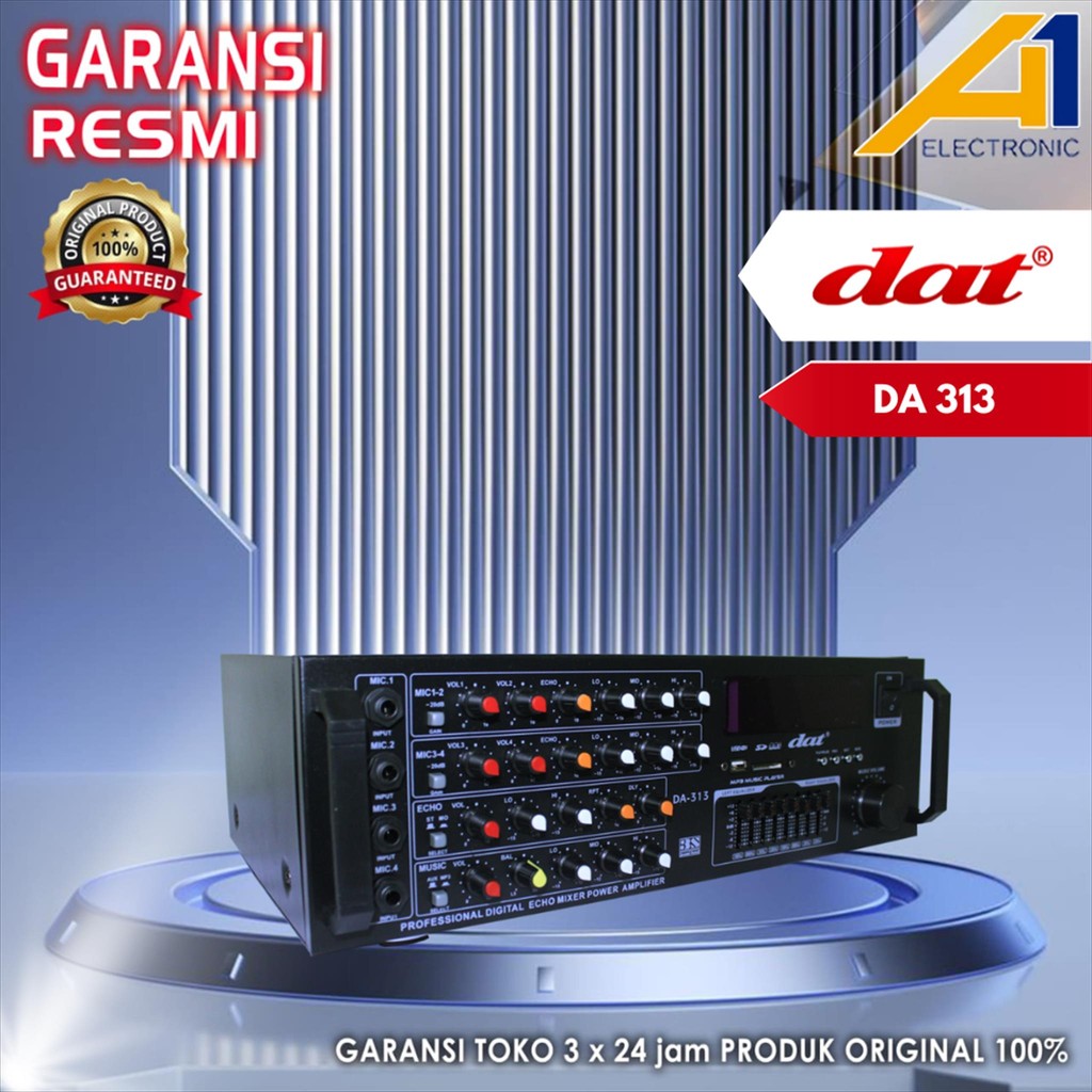 Jual Ampli karaoke DAT DA313 / Amplifier DAT DA 313 Digital Audio ...