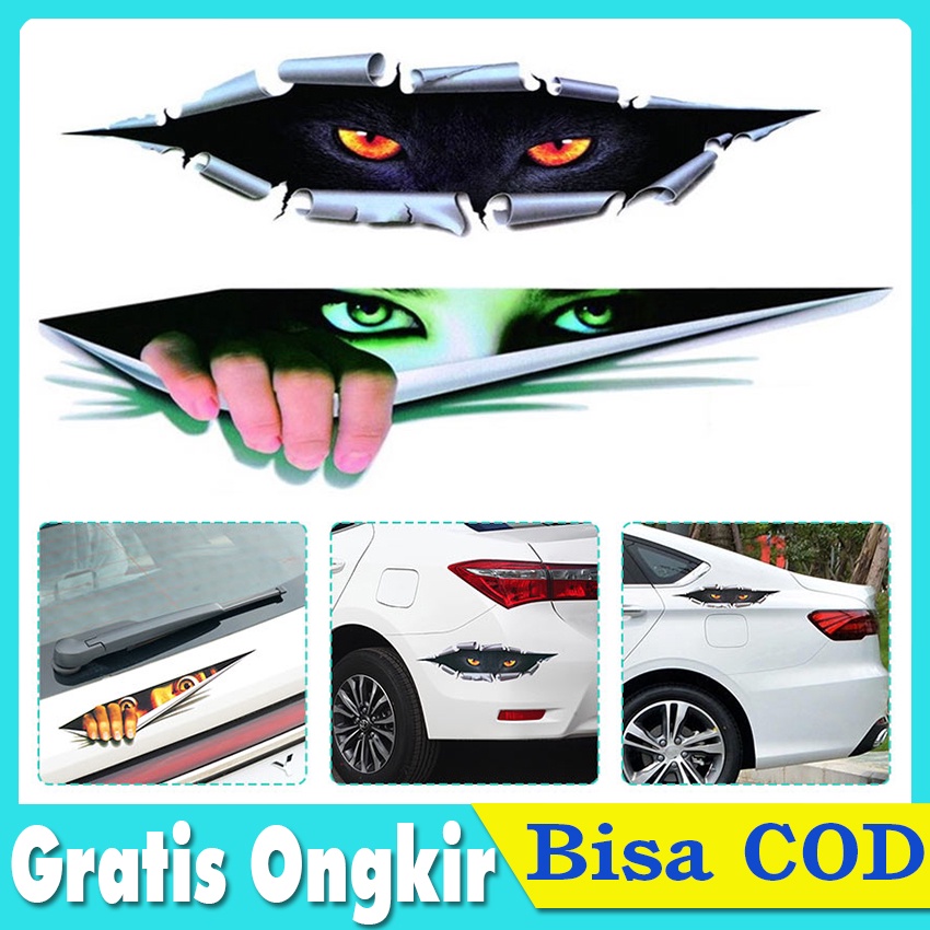 Jual Stiker 3D Kreatif Mengintip Tahan Air Untuk Modifikasi Mobil ...