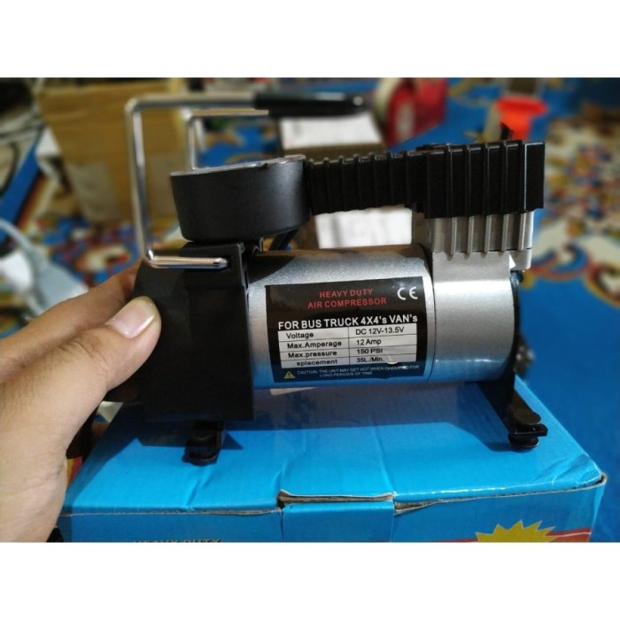 Jual mini kompresor portable pompa angin ban motor / mobil OM27 ...