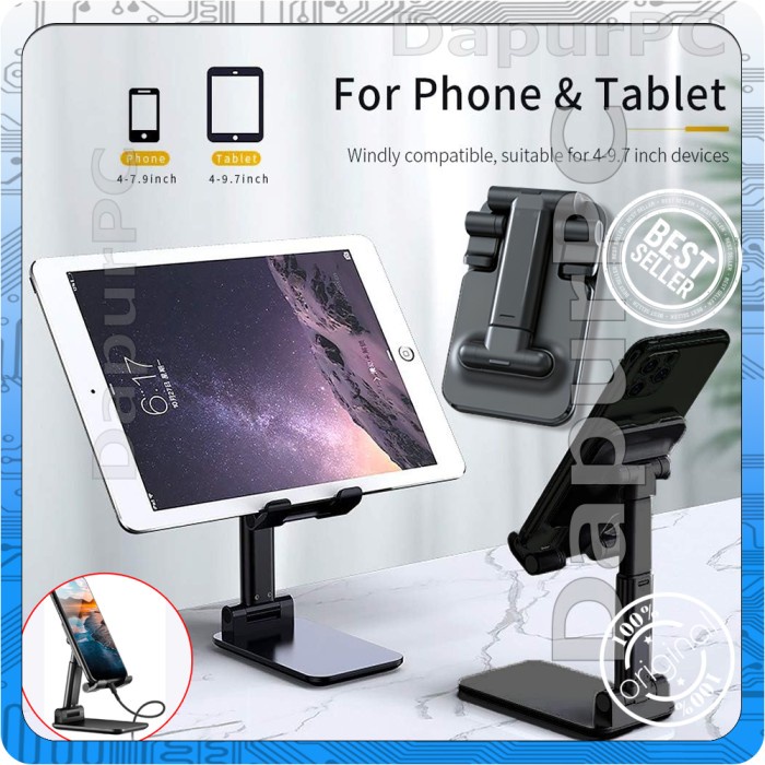 Jual Smartphone Stand Holder Dudukan Handphone & Tablet Foldable ...
