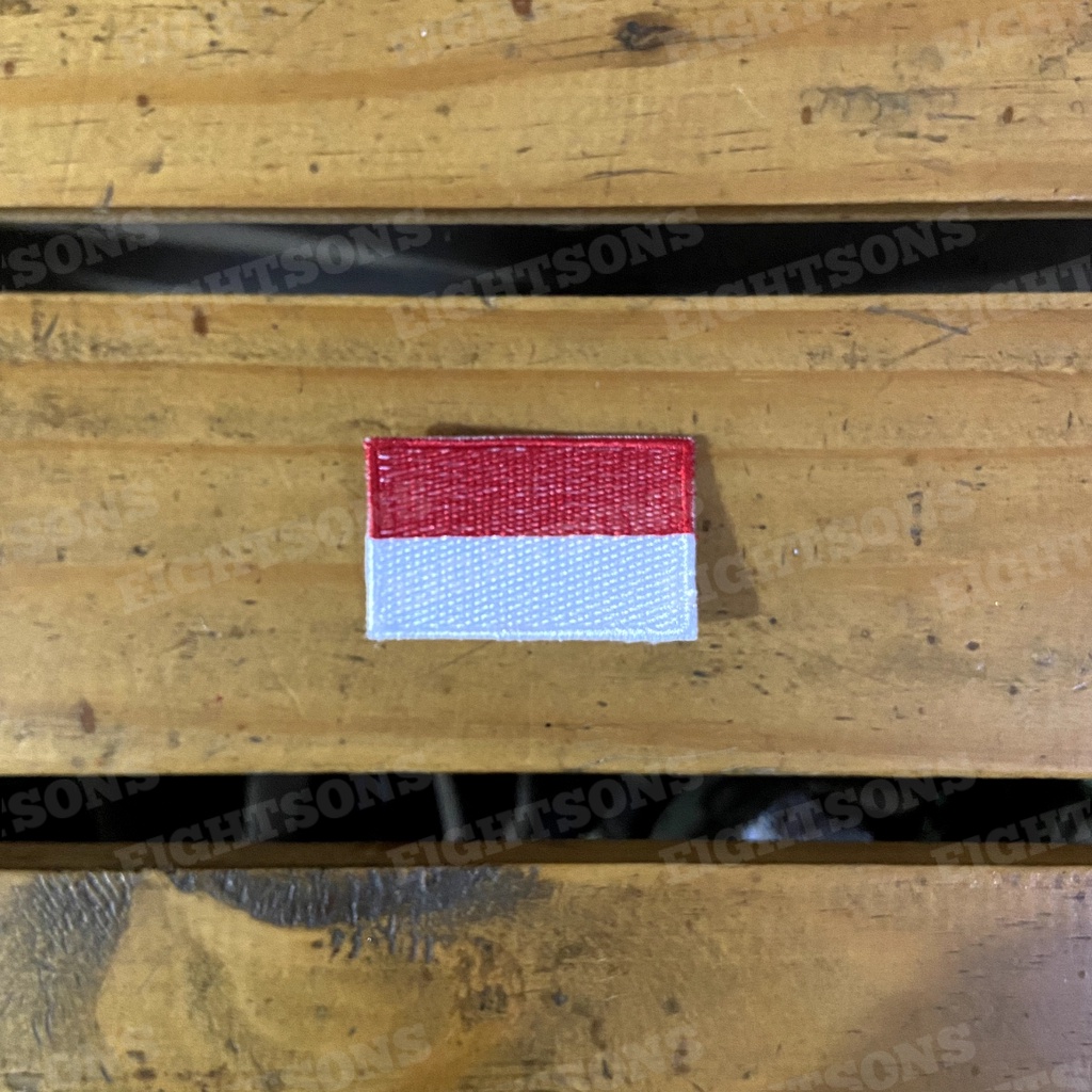 Jual Bet Bordir Bed Badge DADA BENDERA MERAH PUTIH SEKOLAH SD SMP SMA ...