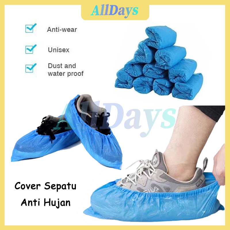 Jual Shoes Cover Pelindung Sepatu Anti Air Hujan Sekali Pakai Sarung ...