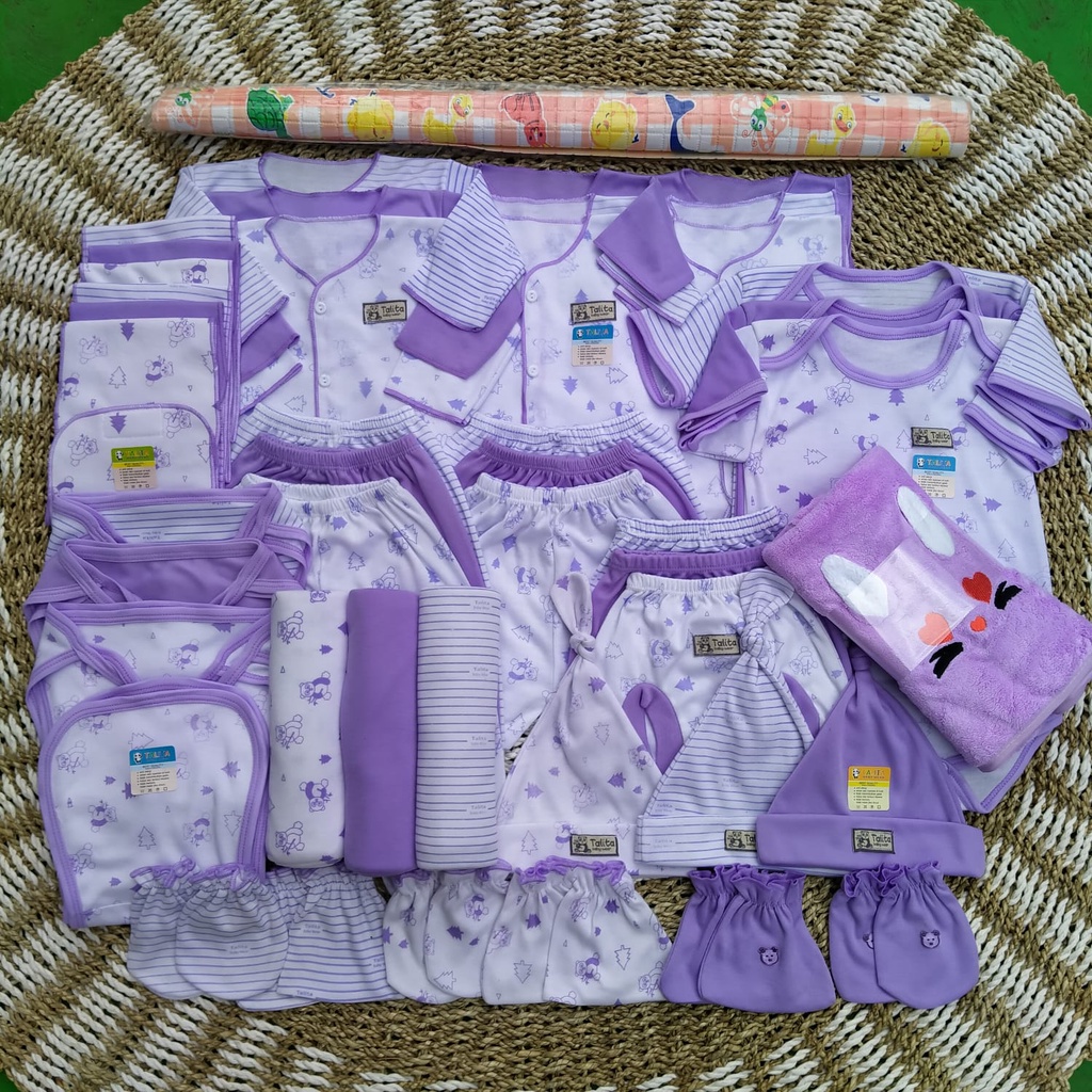 Jual 53 PCS Perlengkapan Bayi Baru Lahir Seri UNGU/Paket Brojol Baby ...